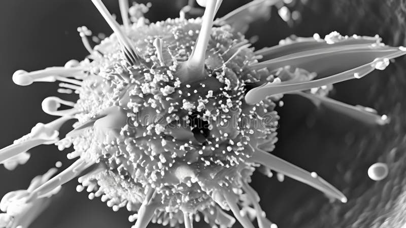 An Electron Micrograph of a Dendritic Cell Binding To Tcells ...
