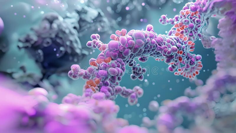 Highresolution Electron Microscope Image of a Microglia Cell Attached ...