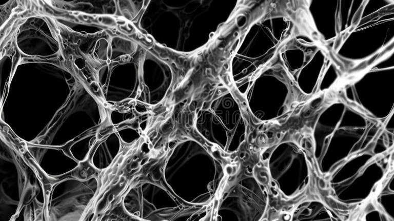An Electron Microscope Image of a Bone Cell Revealing Its Intricate ...