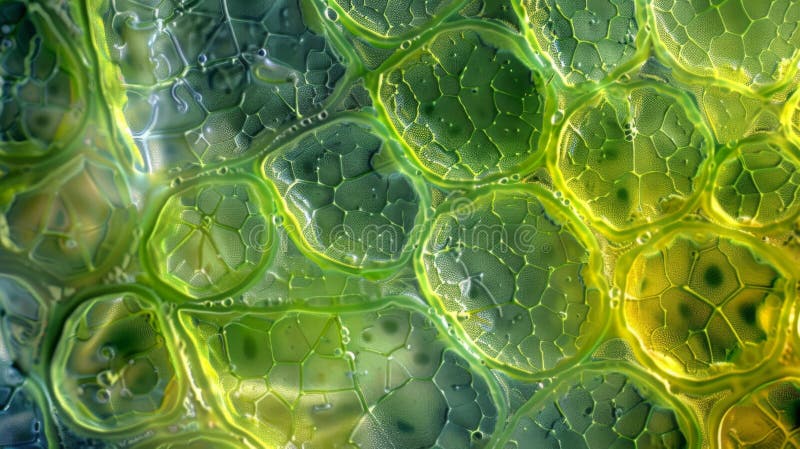 An Electron Microscope Image of a Chloroplast Revealing Even Finer ...