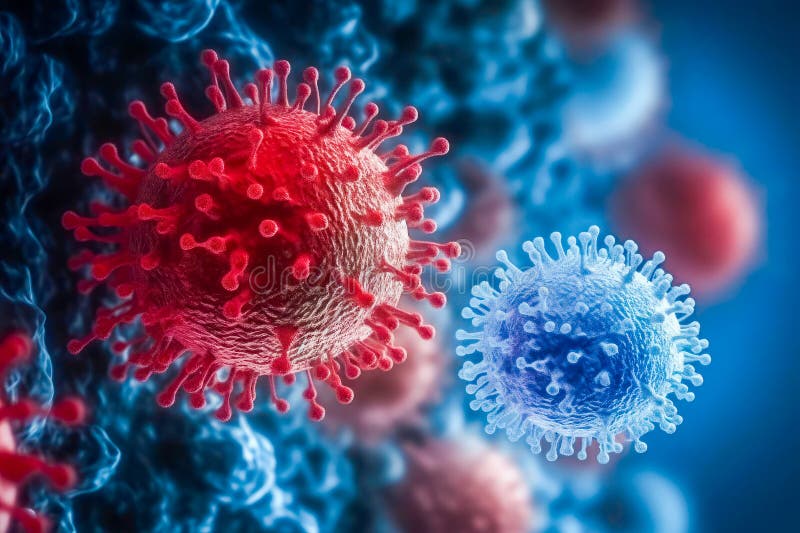 An Electron Microscope Image of a Coronavirus, Magnified To Show Its ...