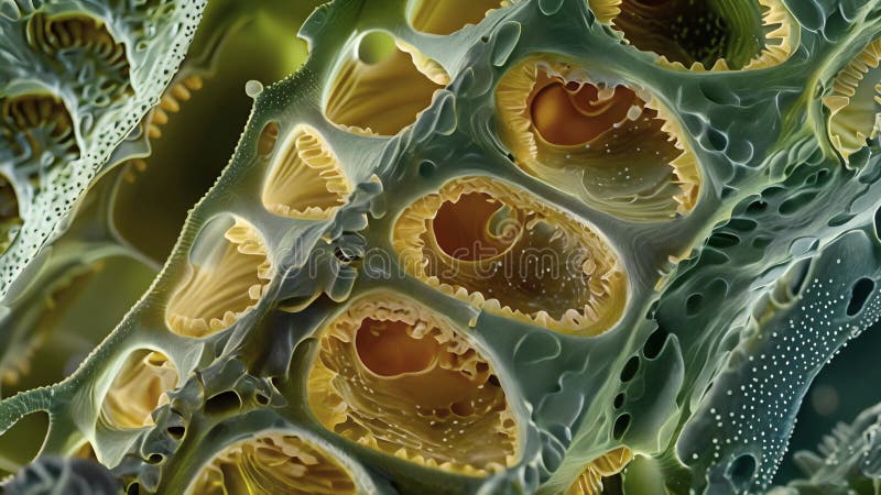 An Electron Microscope Image of the Cristae the Folds in the Inner ...