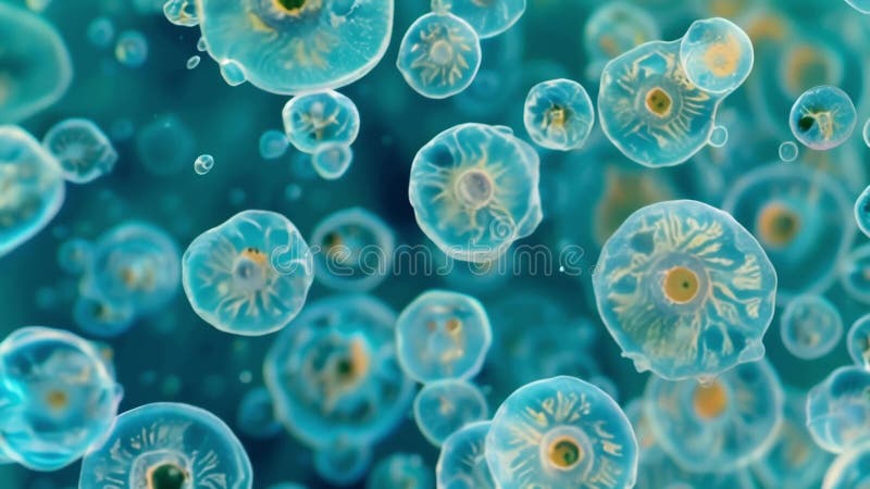 An Electron Microscope Image of the Cytoplasm Highlighting the ...