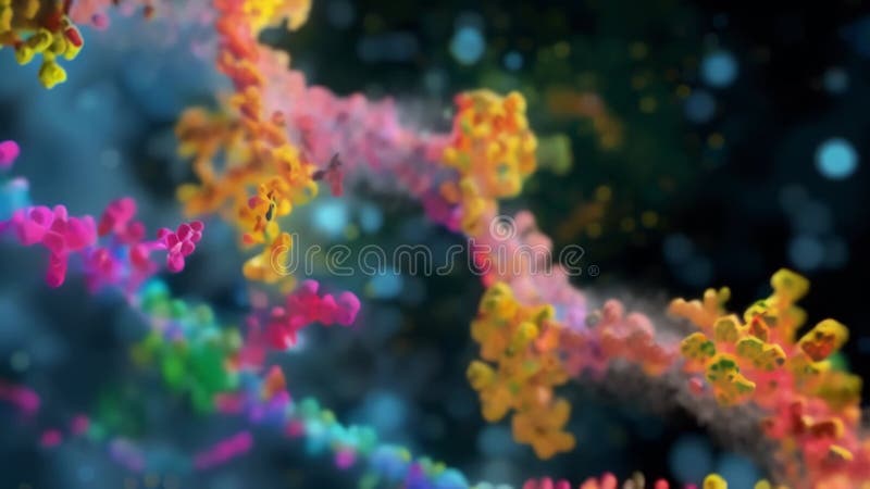 An Electron Microscope Image of the DNA Replication Process with ...
