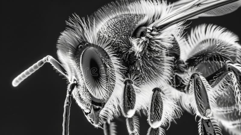 An Electron Microscope Image of a Honey Bees Antenna Revealing the ...