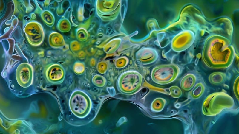 An Electron Microscope Image of the Intricate Cell Structure of a ...