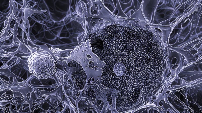 An Electron Microscope Image of a Meristematic Cell the Site of Active ...