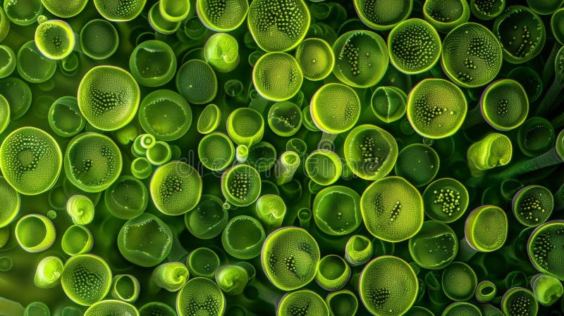 An Electron Microscope Image of a Plant Cell Showcasing the Numerous ...