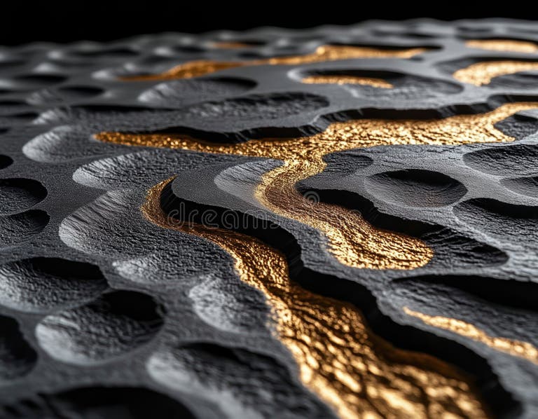 Electron Microscope Image Projected As Abstract Art on a Canvas. Stock ...