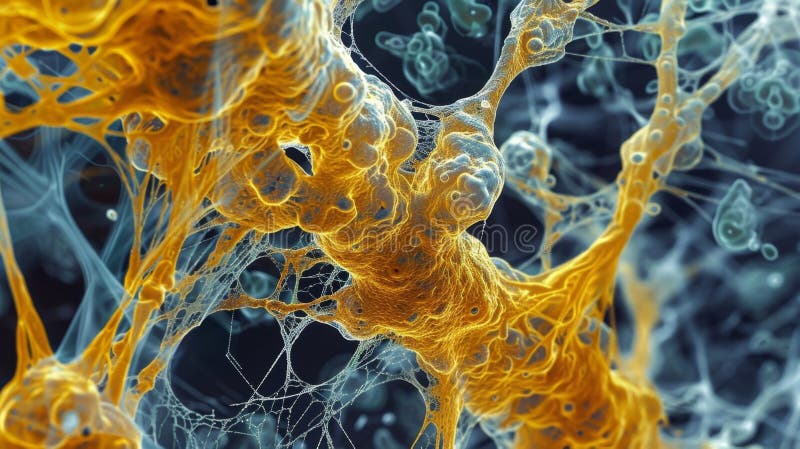An Electron Microscope Image Shows the Intricate Network of Collagen ...