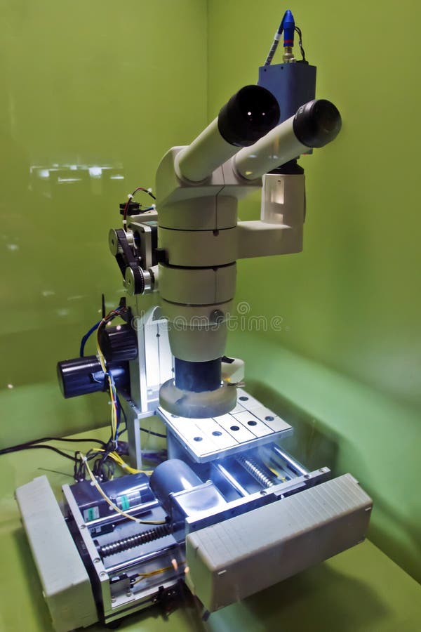 Modern Electronic Microscope Stock Photo - Image of examination ...