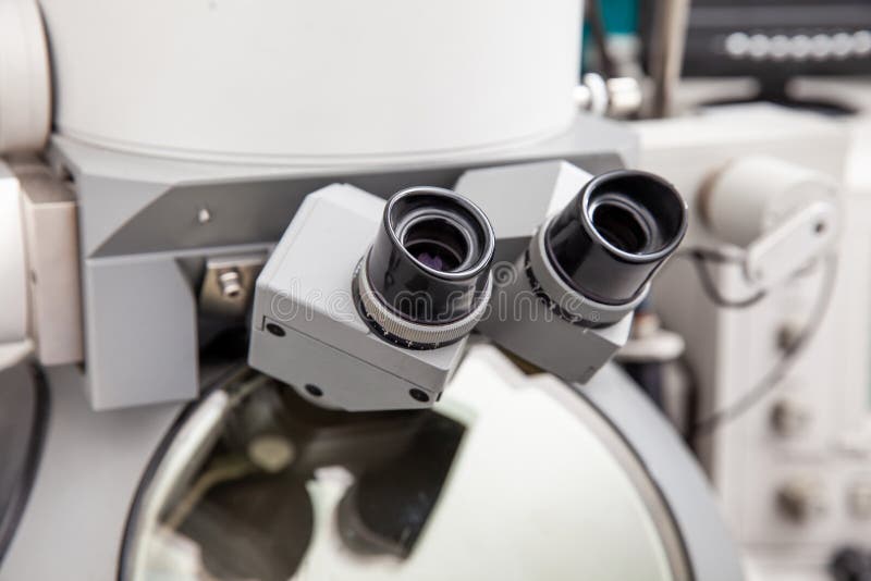 Electron Microscope in a Scientific Laboratory Used for Diagnosis and ...