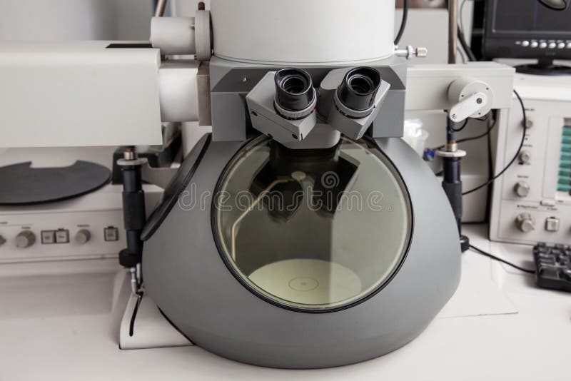 Electron Microscope in a Scientific Laboratory Used for Diagnosis and ...