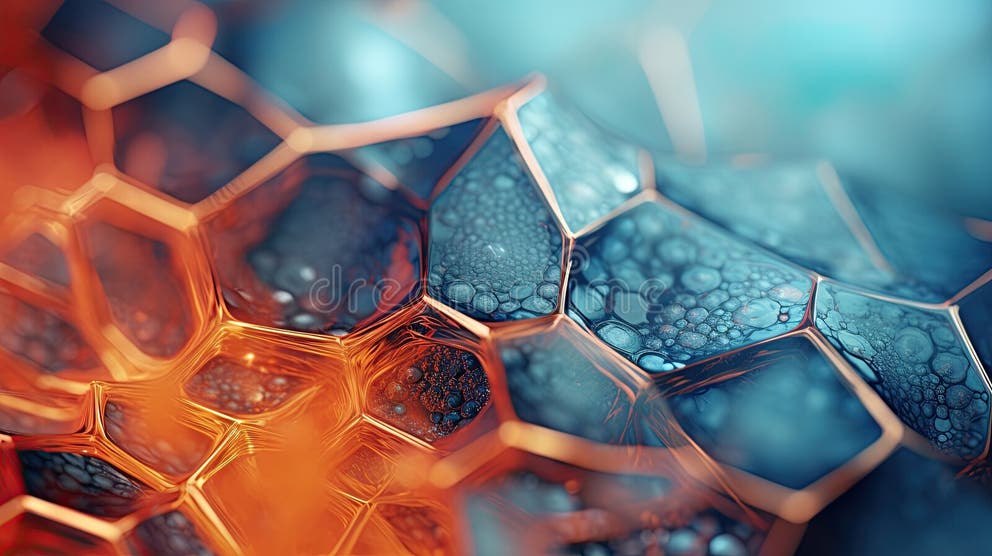 Electron Microscope Shot of Acid Texture. Generative Ai Stock Image ...