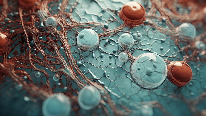 Electron Microscope Shot of Acid Texture. Generative Ai Stock Image ...