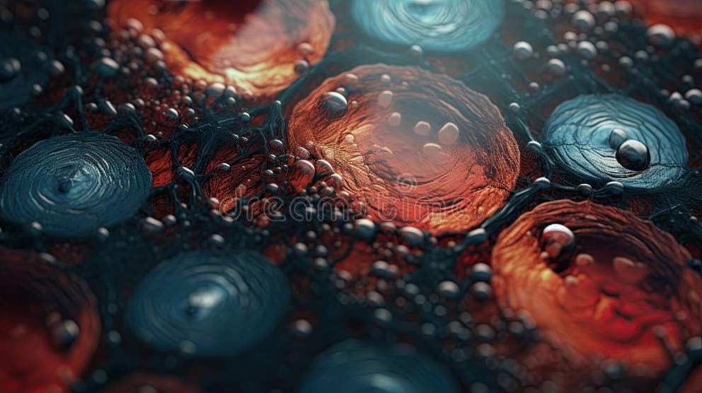 Electron Microscope Shot of Acid Texture. Generative Ai Stock Photo ...