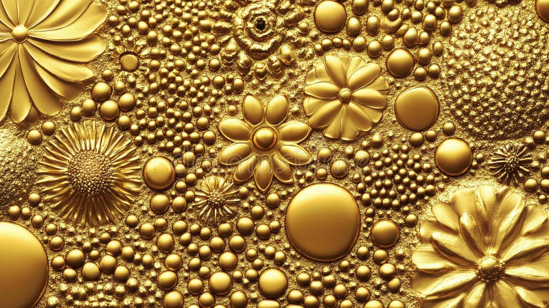 Electron Microscope View of Pollen Grains Arranged in Patterns Featuring Complex Surface ...