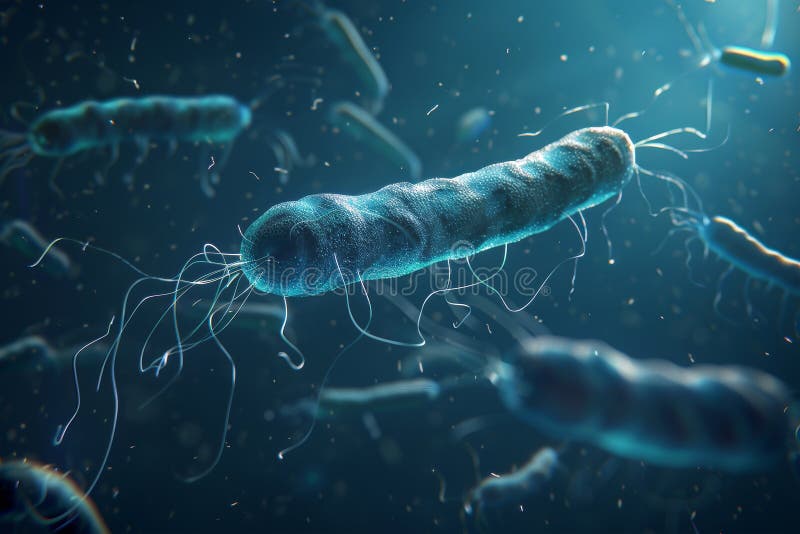 Electron Microscopic Image of Escherichia Coli Bacteria in a Scientific ...