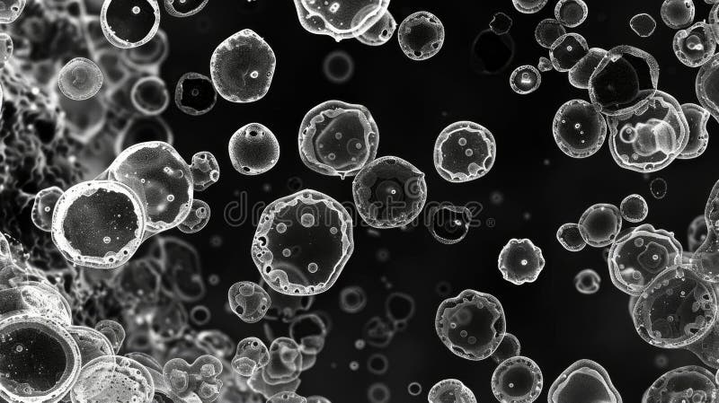 An Electron Microscopy Image Showcasing the Abundance of Large Lipid ...