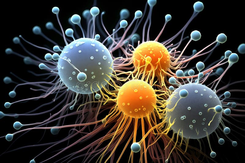 Electron Microscopy Molucule, Electron Microscopy, Generative AI Stock ...