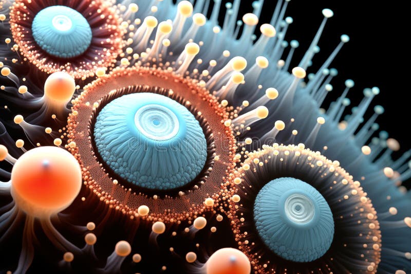 Electron Microscopy Molucule, Electron Microscopy, Generative AI Stock ...