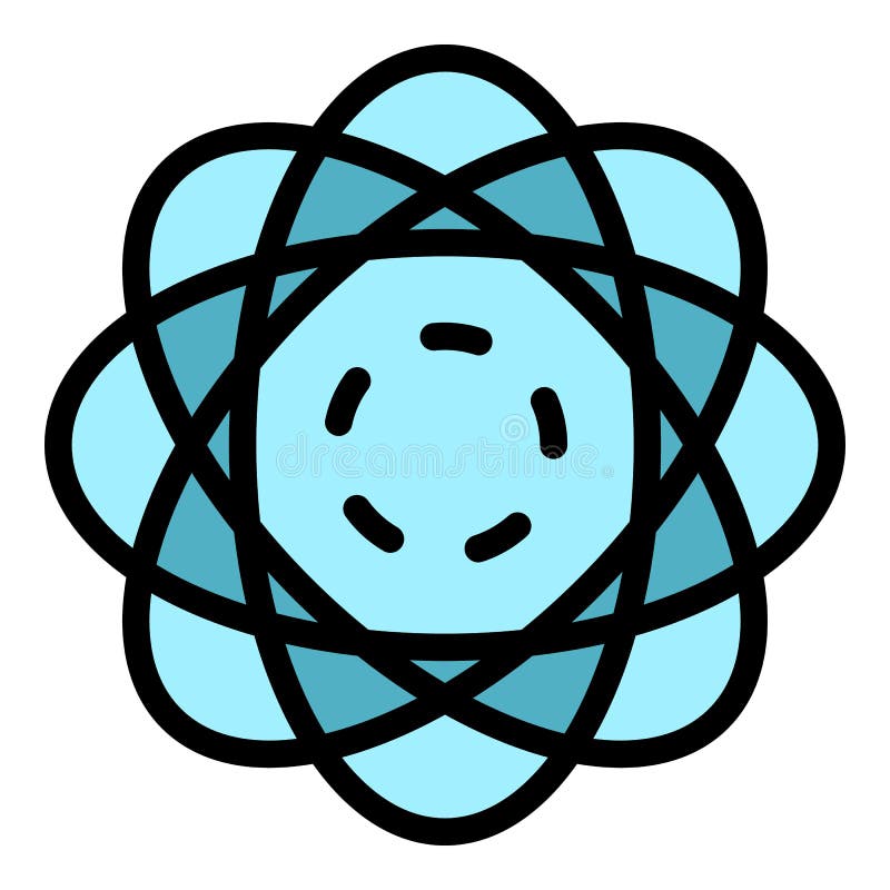 Electron Motion Cloud Icon Color Outline Vector Stock Vector ...