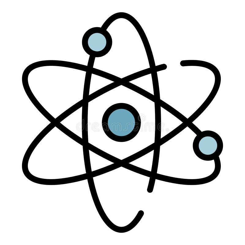Electron Motion Icon Color Outline Vector Stock Vector - Illustration ...