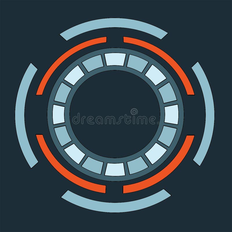 Infografic Electron Super Hero Iron Eye Stock Illustration ...