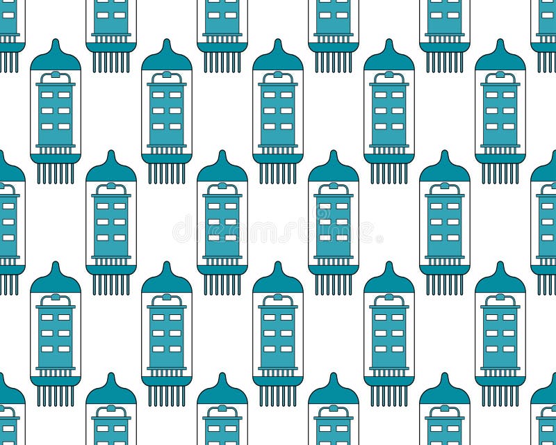 Electron tube pattern stock vector. Illustration of component - 60597133