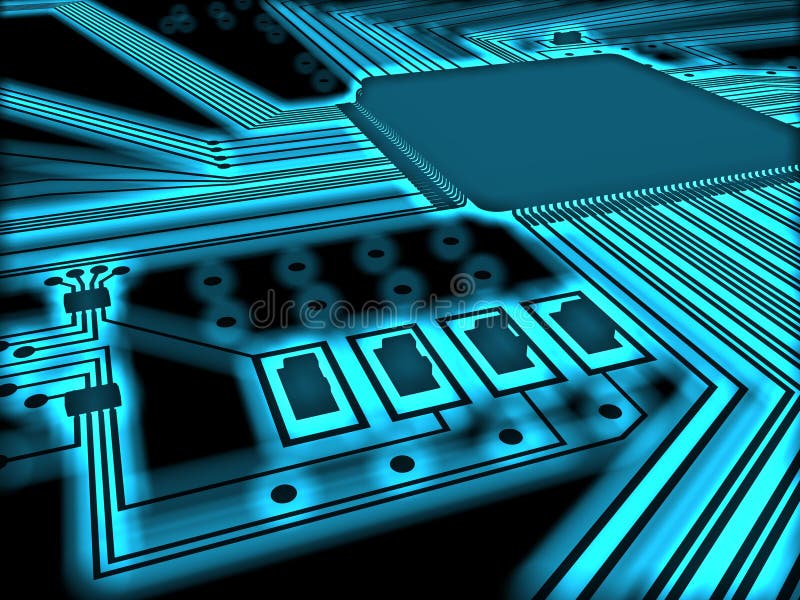 Hi-tech Industrial Electronic Vector Background Stock Vector ...