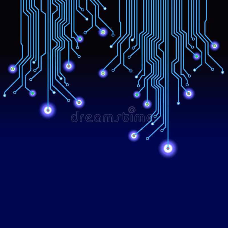 Electronic Abstract Background Stock Vector - Illustration of concept ...