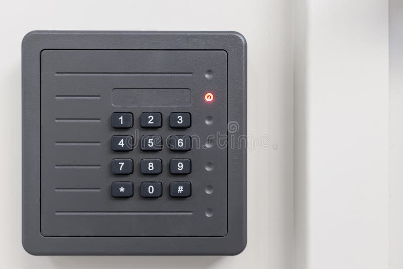 Electronic Access Control Door Box with Numeric Keypad Stock Photo ...