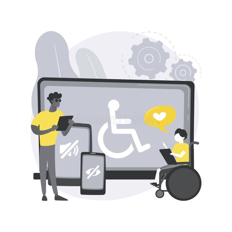 Electronic Accessibility Abstract Concept Vector Illustration. Stock ...