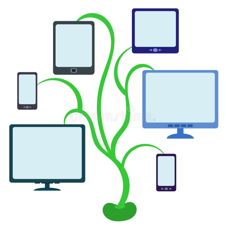 Electronic age stock illustration. Illustration of metaphor - 38155894