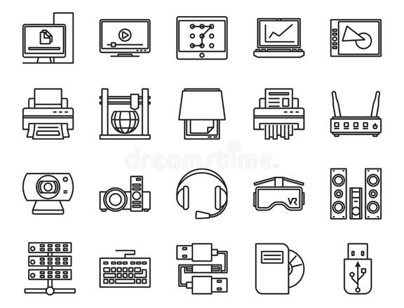 Input Output Devices Stock Illustrations – 459 Input Output Devices ...