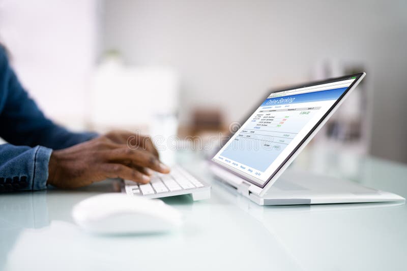 Electronic Bank Balance Statement and Transfer Stock Image - Image of ...