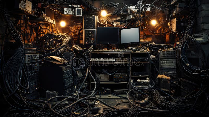 Messy Cable Stock Illustrations – 603 Messy Cable Stock Illustrations ...