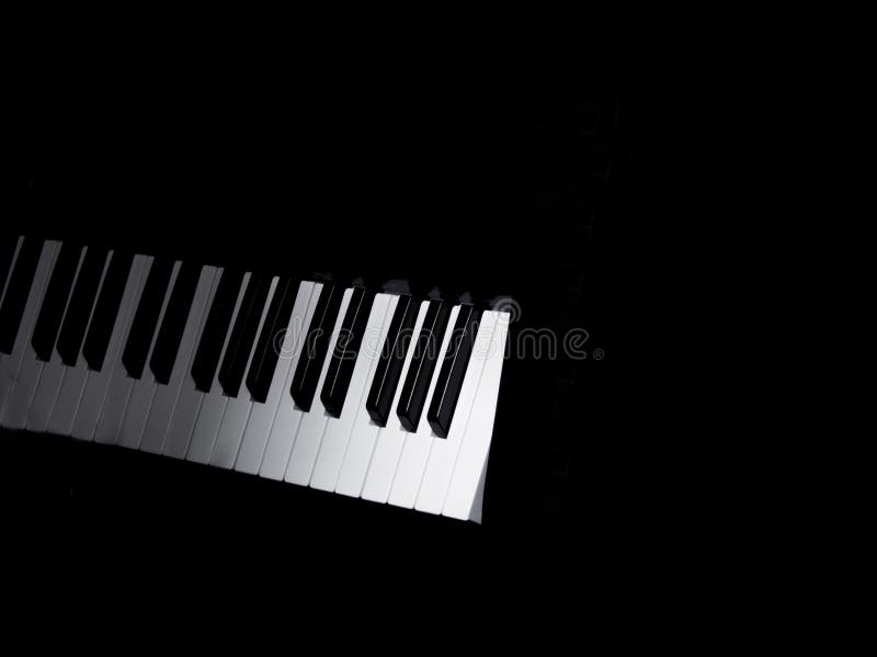 Electronic Black Piano Keyboard Stock Photo - Image of instrument ...
