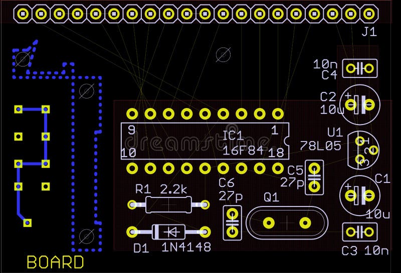 Electronic board stock illustration. Illustration of electronics - 10200541