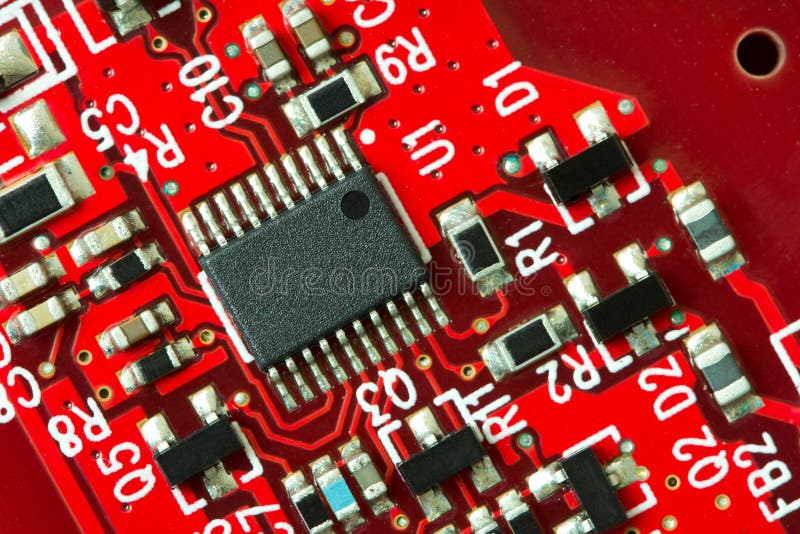 Electronic board stock image. Image of component, hightech - 25265601