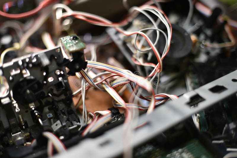 Electronic Board with Chips Stock Photo - Image of repair, circuit ...