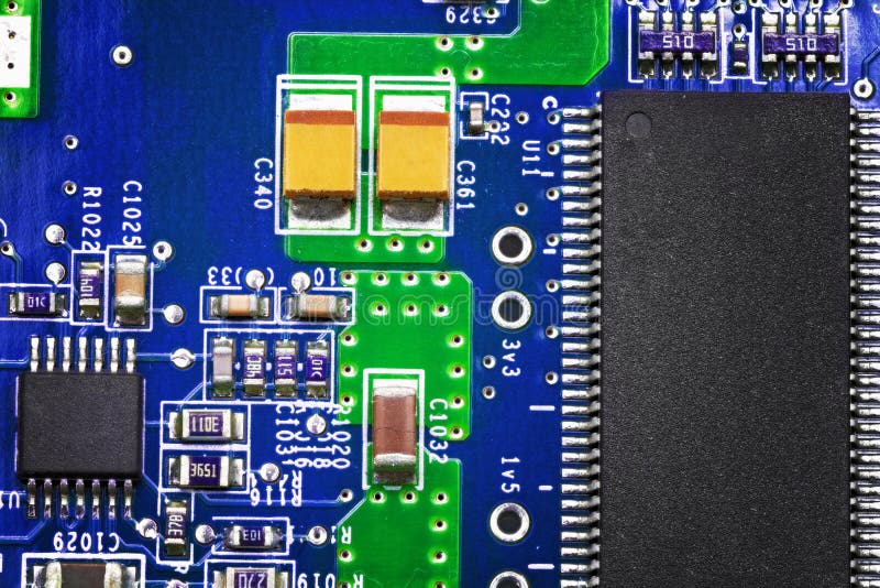 Electronic board. stock image. Image of mainboard, circuitry - 32186329