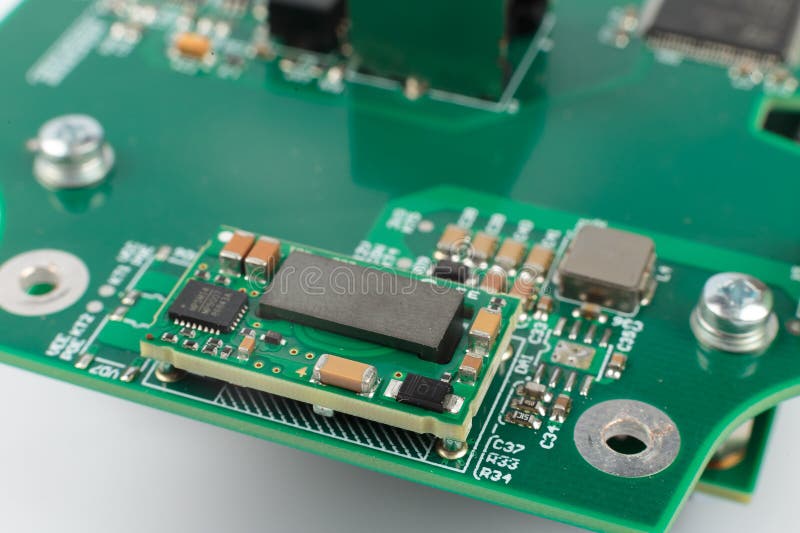 Electronic Board Close-up, Modern Electronic Circuits Stock Photo ...