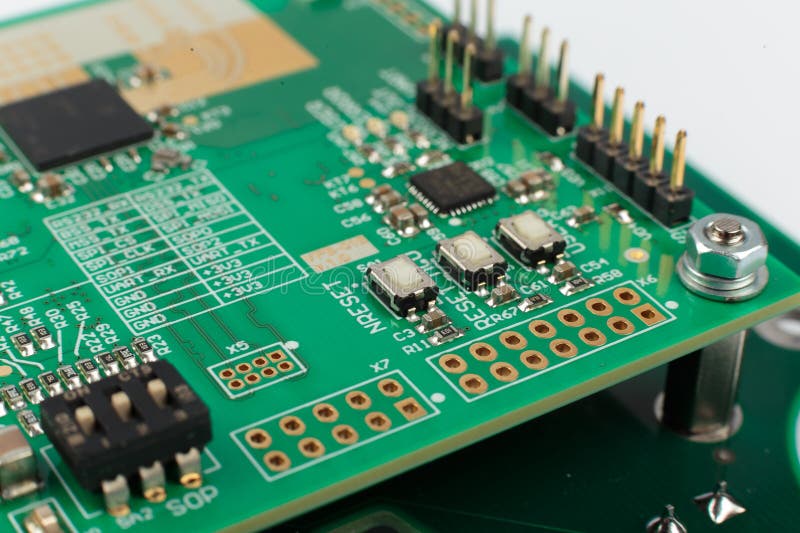 Electronic Board Close-up, Modern Electronic Circuits Stock Photo ...