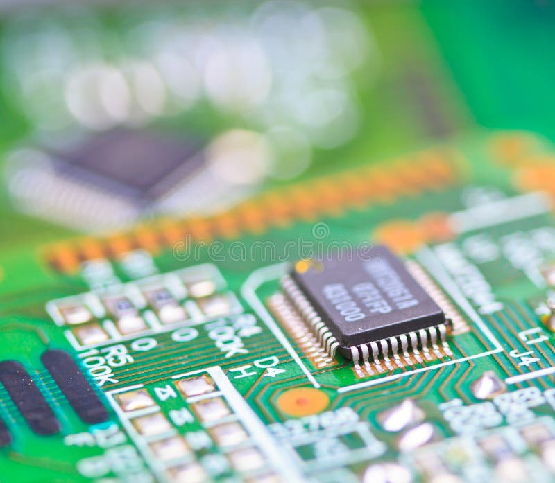 Electronic board stock image. Image of green, board, communication ...