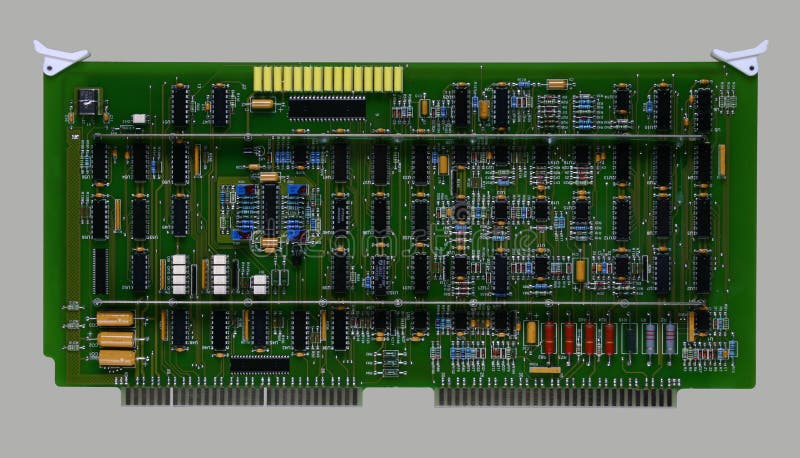 Electronic Board for Computer and Electronic Control Units Stock Photo ...