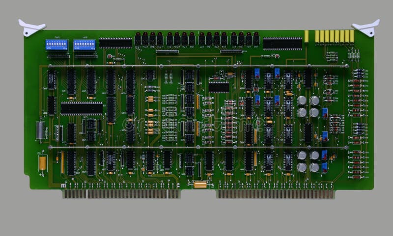 Electronic Board for Computer and Electronic Control Units Stock Image ...