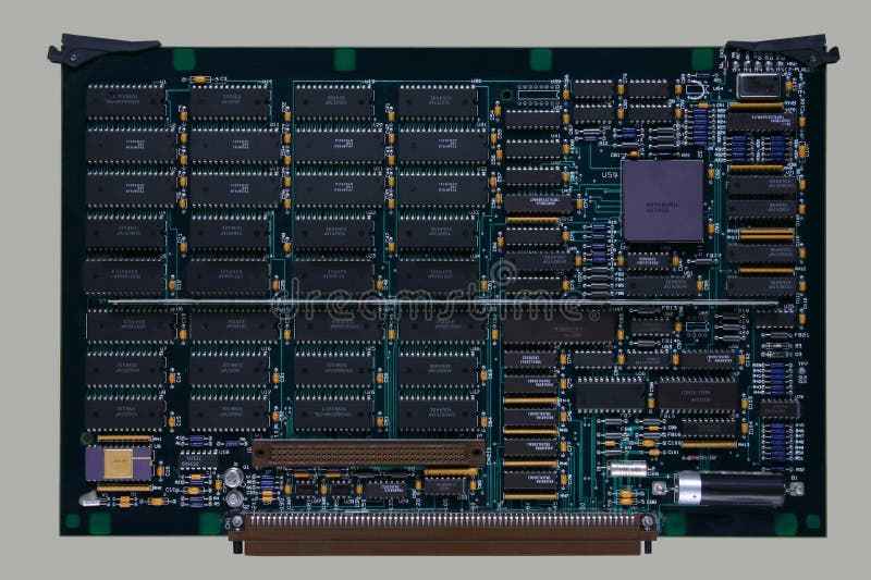 Electronic Board for Computer and Electronic Control Units Stock Photo ...