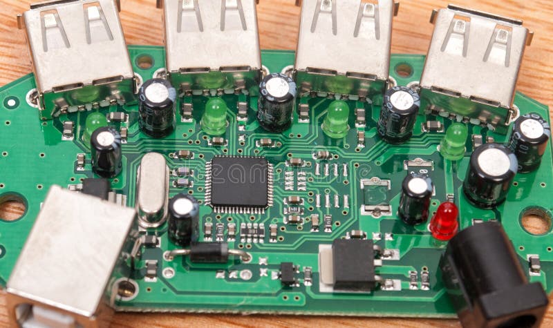 Electronic Board for Computer Stock Photo - Image of semiconductor ...