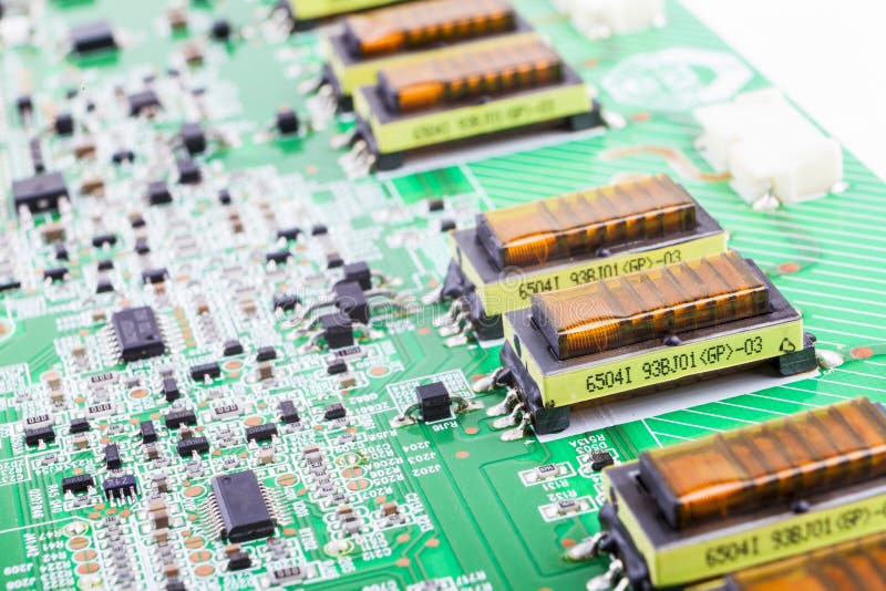 Electronic Circuit Chip on Pcb Board Stock Image - Image of integrated ...